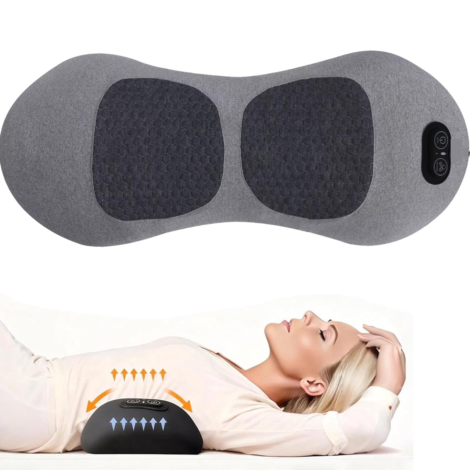 Smooth Spine Triple Fusion Back Massager,With Heat, Vibration ...