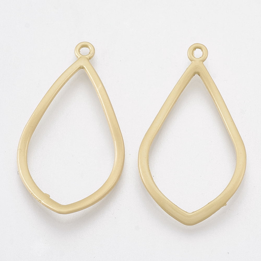 Smooth Surface Alloy Open Back Bezel Pendants For DIY UV Resin Epoxy ...