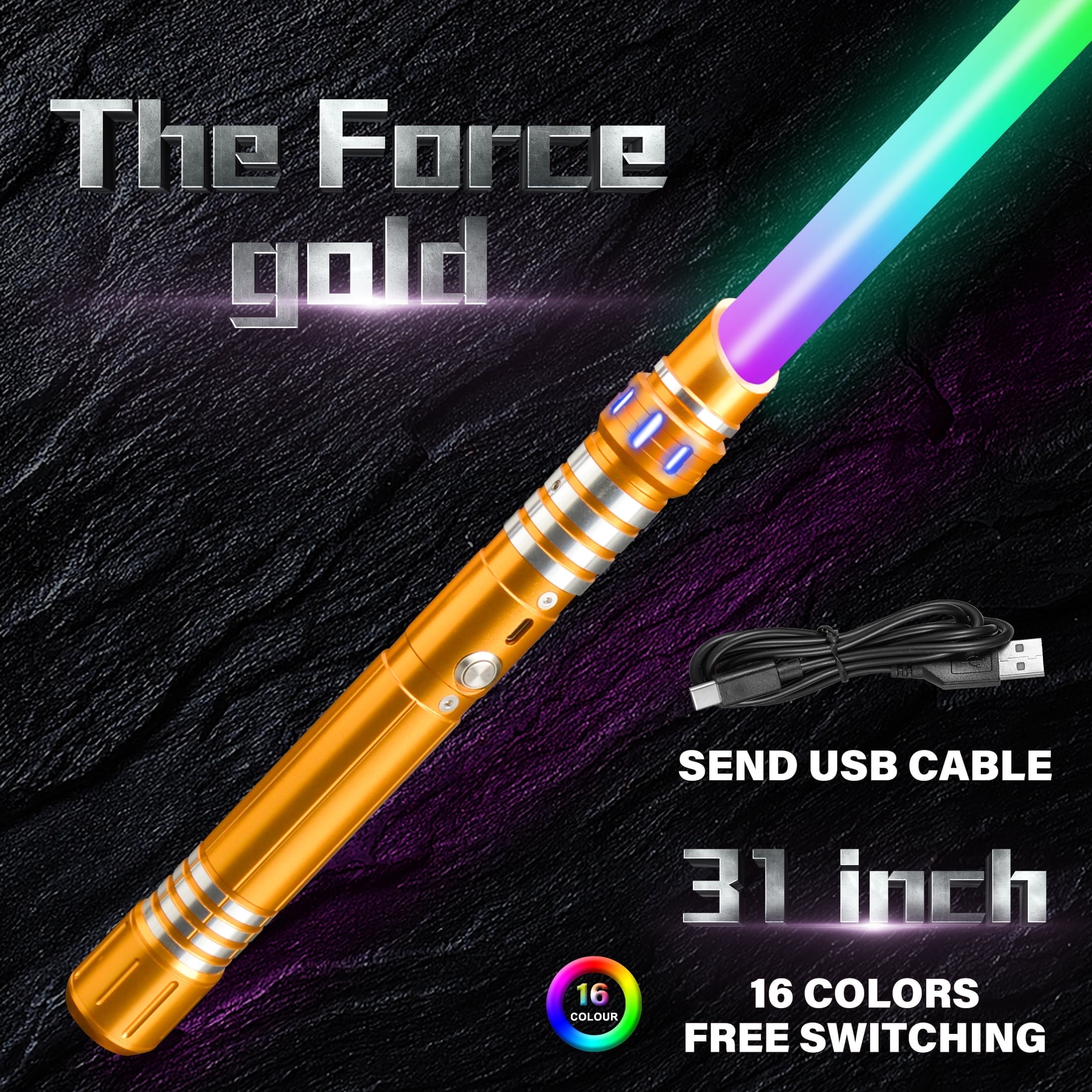 Smooth Swing Dueling Light Sword, Motion Control 8 Sound Fonts with ...