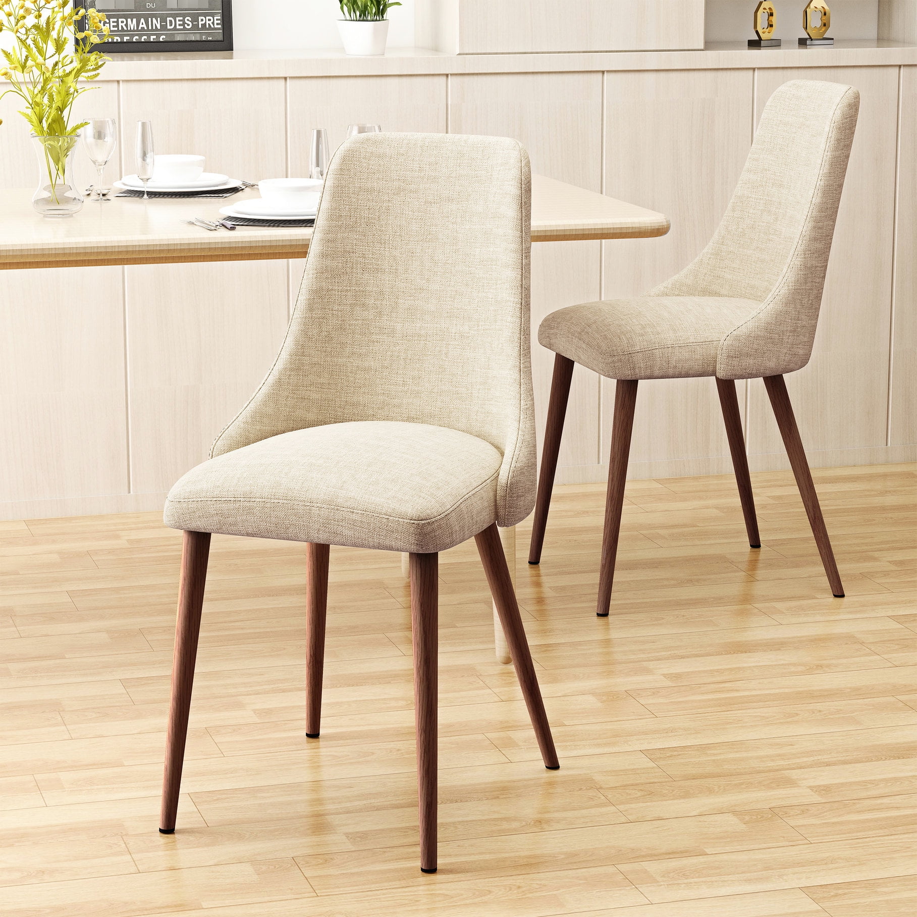 Smooth Tapered Legs & Curved Backrest / Formal Dinners with Guests ...