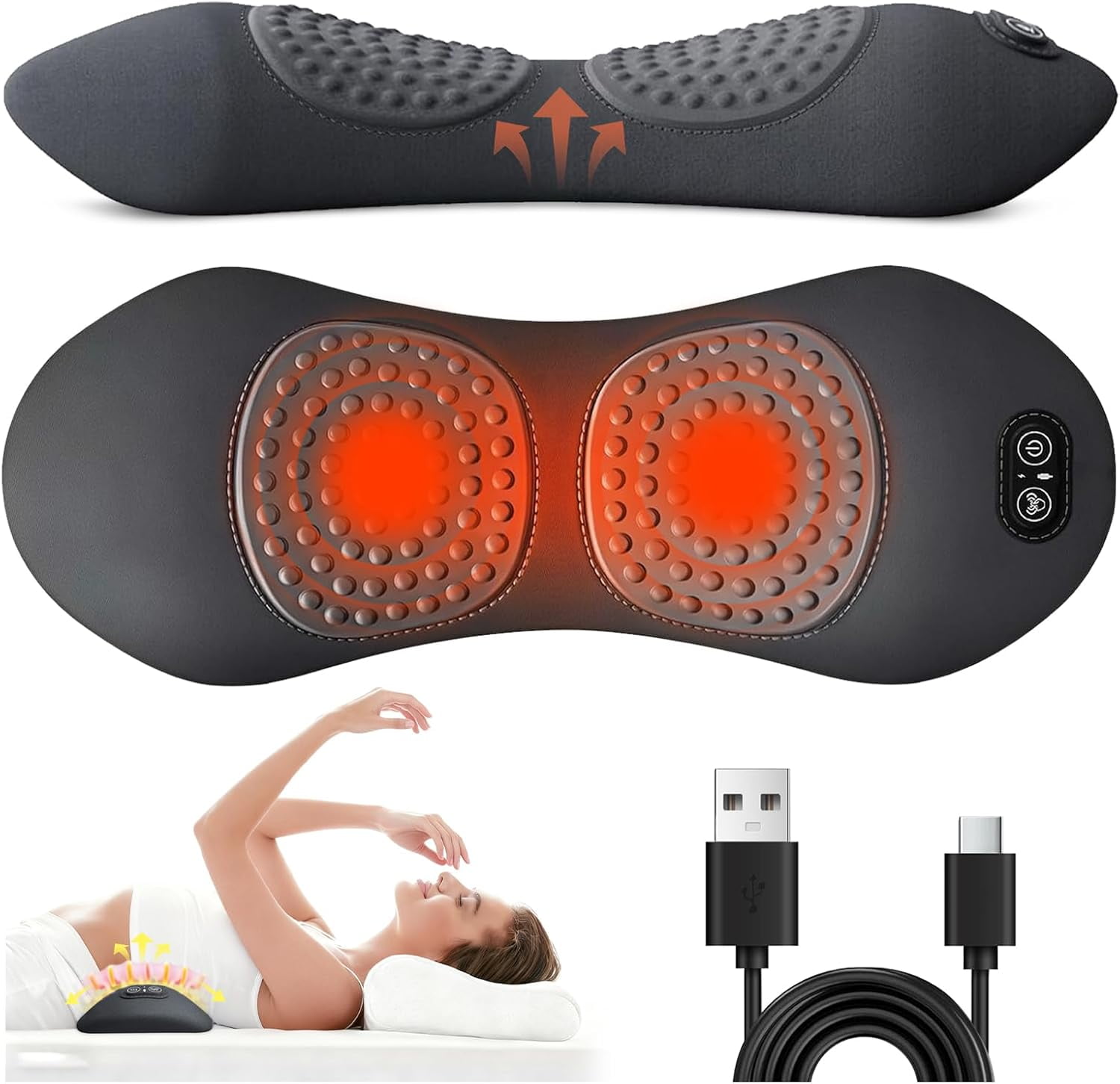 Smooth Triple Fusion Back Massager,2025 New Electric 3 in 1 Back ...