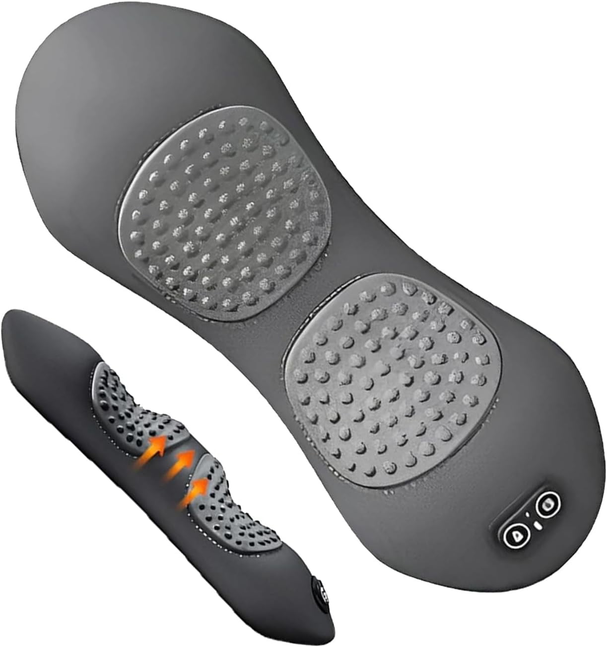 Smooth Triple Fusion Back Massager,3-in-1 Back Massager with Traction ...