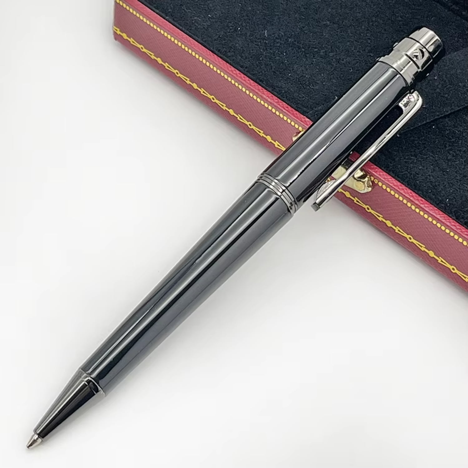 Smooth Writing Classic Matte Metal Barrel Roller Ball Ballpoint Pen ... Smooth Writing Classic Matte Metal Barrel Roller Ball Ballpoint Pen ...