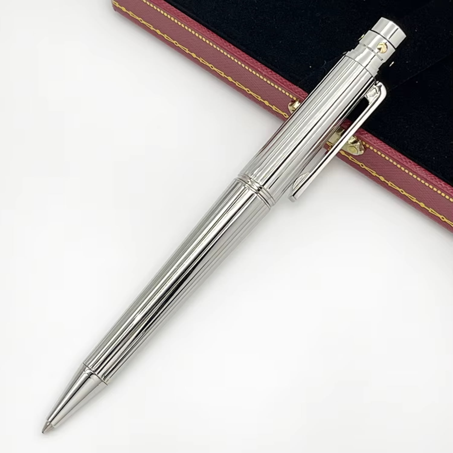 Smooth Writing Classic Matte Metal Barrel Roller Ball Ballpoint Pen ... Smooth Writing Classic Matte Metal Barrel Roller Ball Ballpoint Pen ...