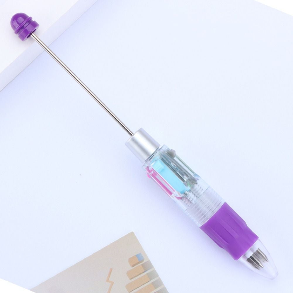 Smooth Writing Signature Pen Portable Plastic 4 Color Beadable Pen ...