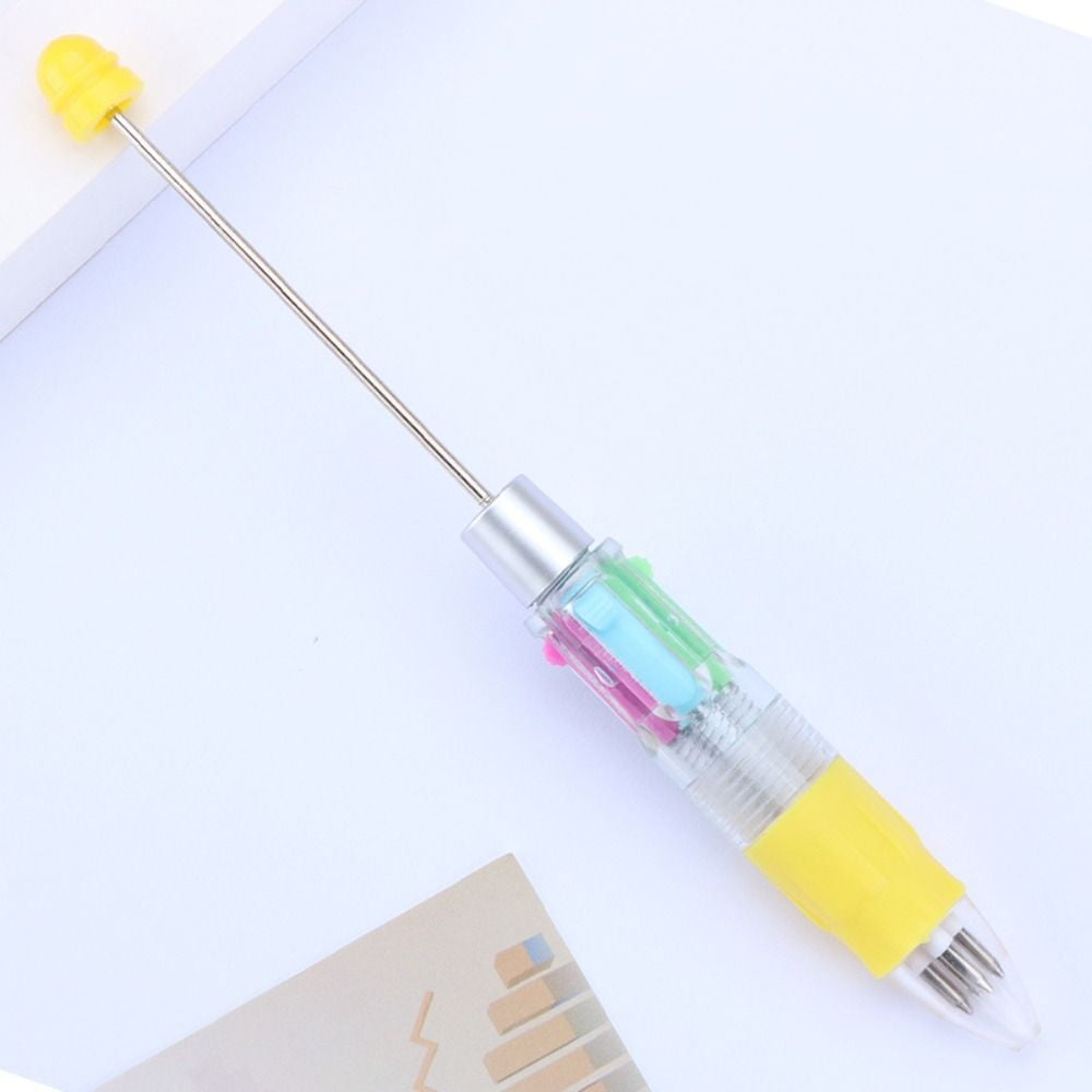 Smooth Writing Signature Pen Portable Plastic 4 Color Beadable Pen ...