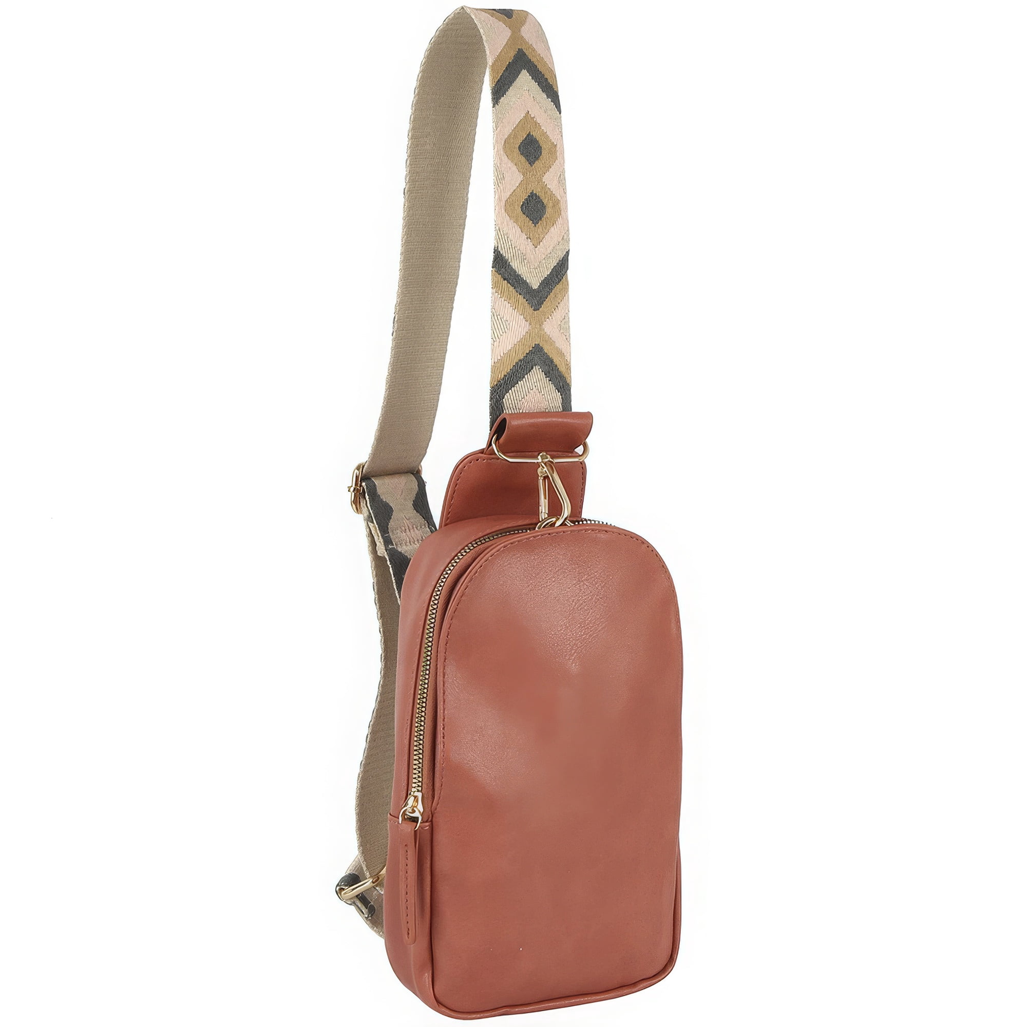Smooth Zipper Sling Crossbody With Guitar Strap - Walmart.com