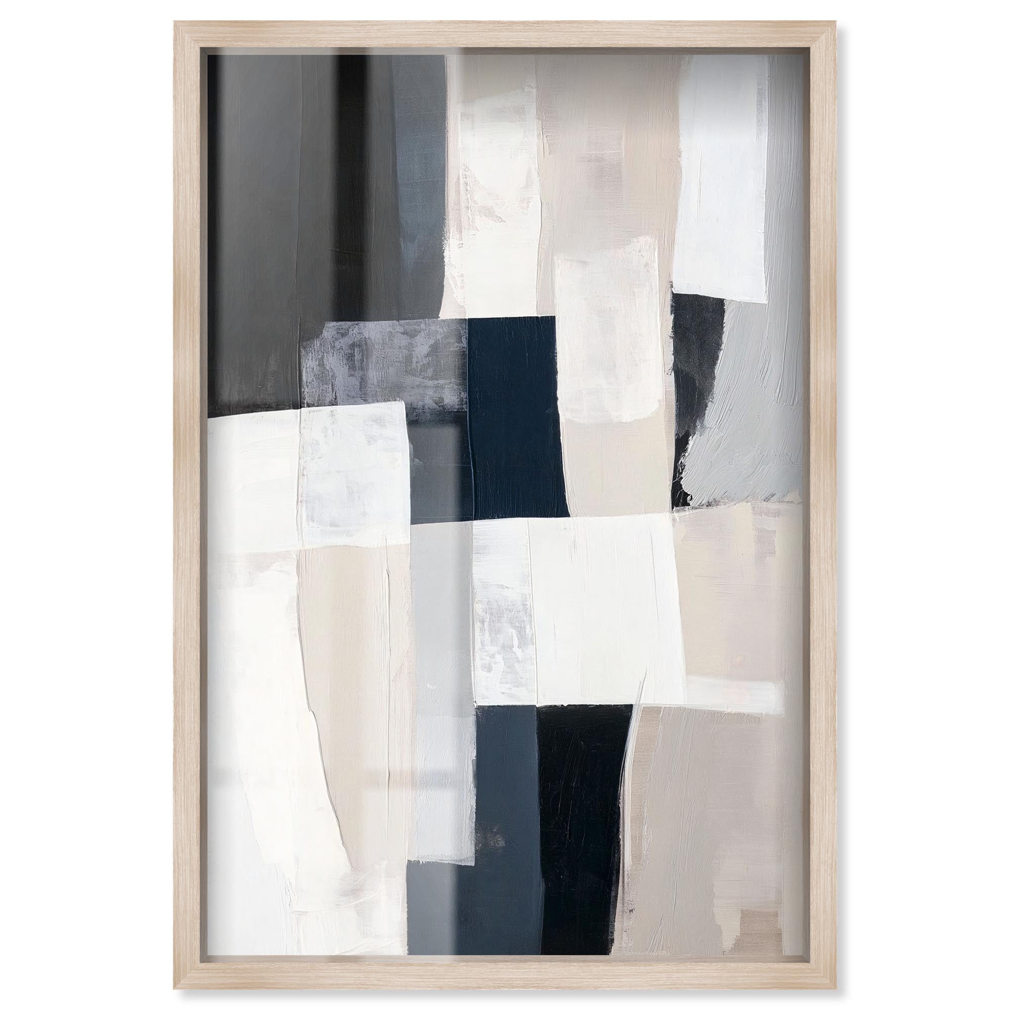 Smooth and Rough I Shadowbox Print Modern Wall Decor by Art Remedy ...