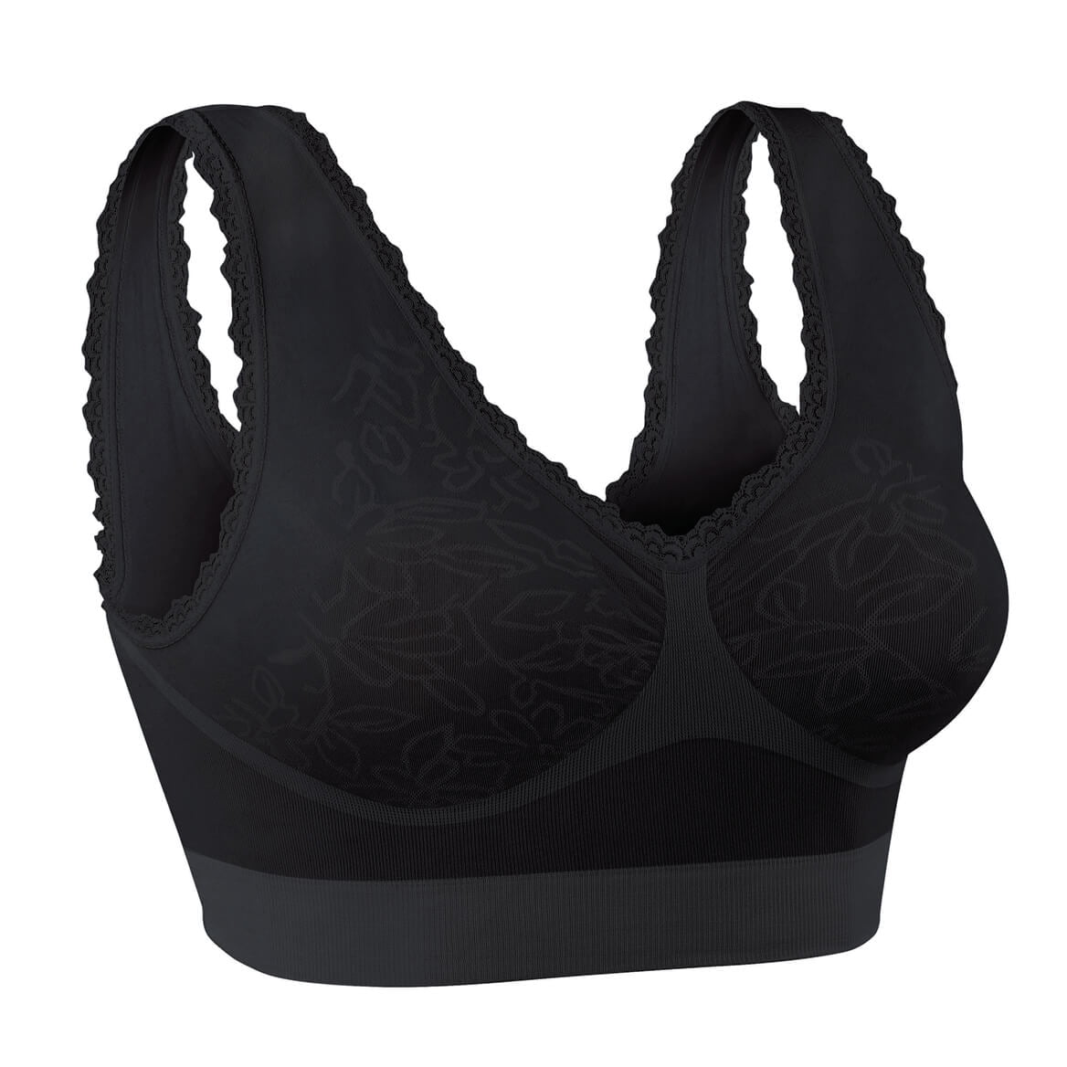 Smooth and Shape Lace Lingerie Bra, Size 42 Black - Walmart.com