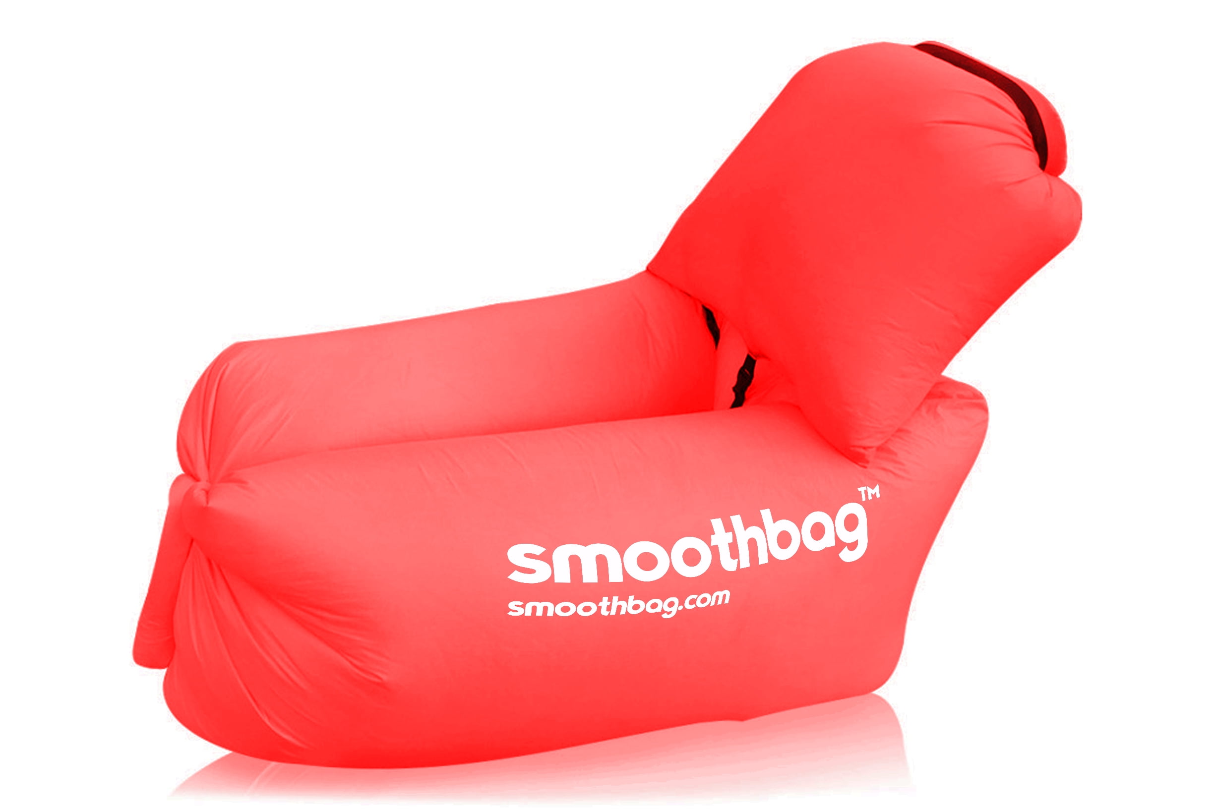 SmoothBag™ Lounger™ - Portable Inflatable Pop-Up Lounging Chair - Red ...