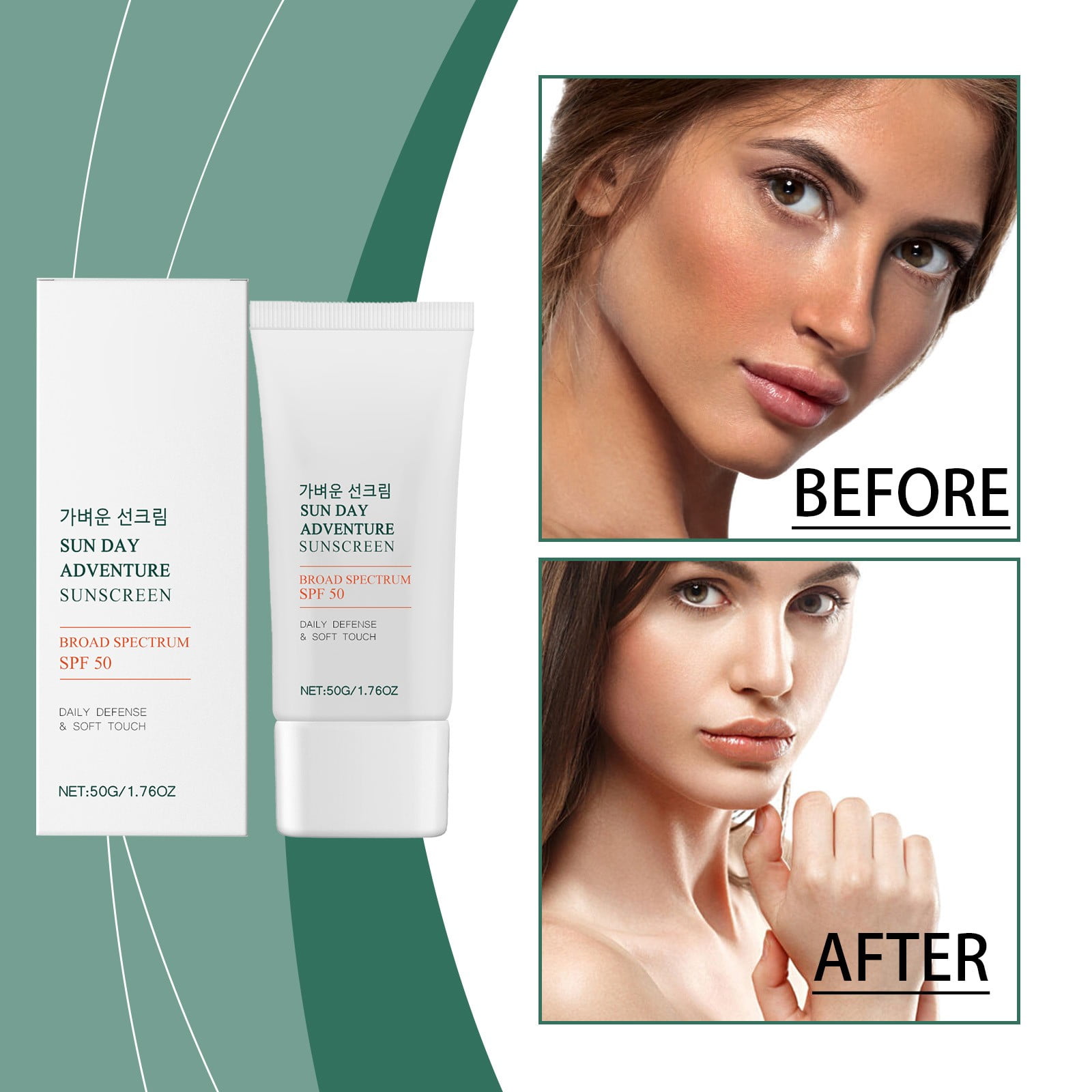 Smoothest And Lightest Texture Broad 50 & No White Oil For All Skin ...