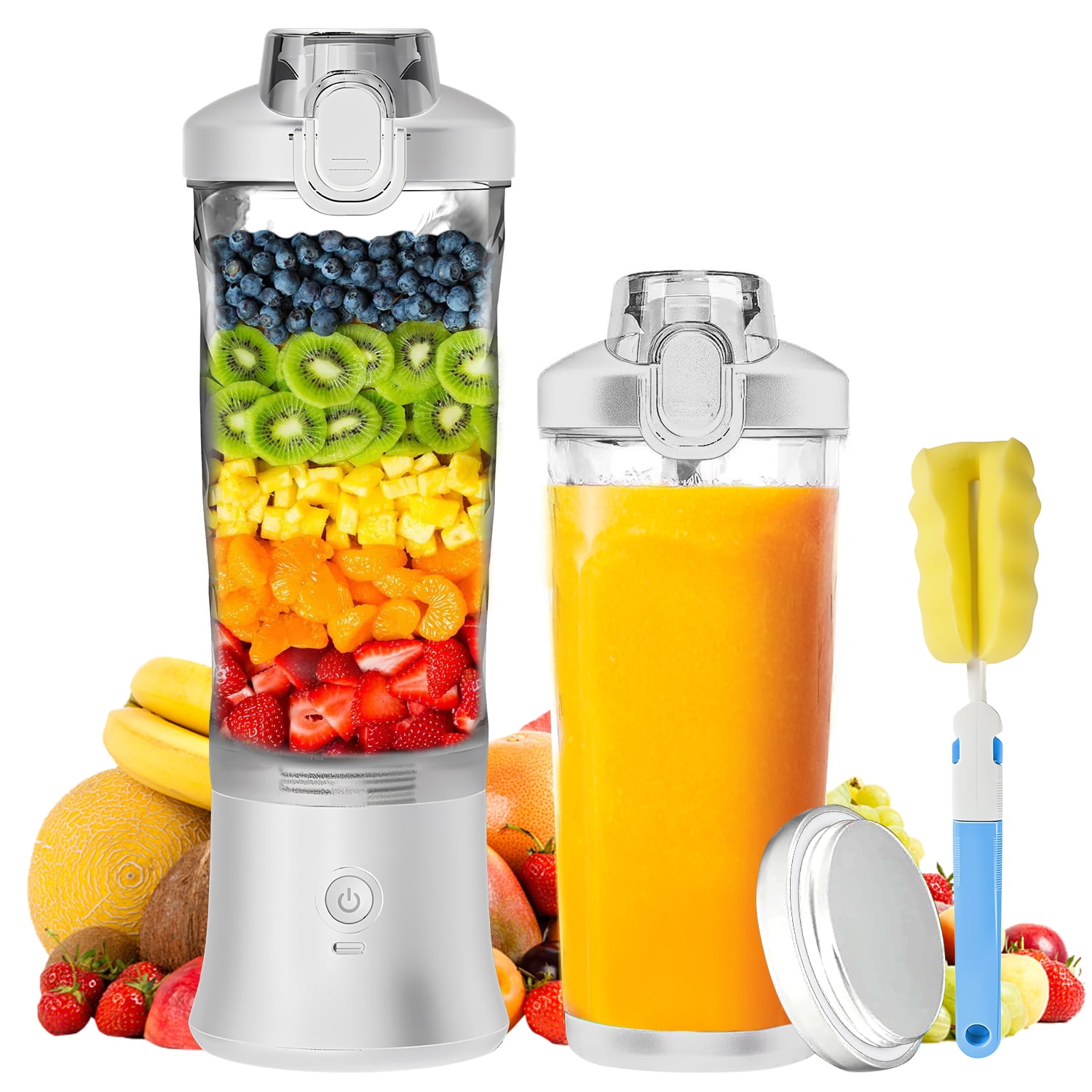 Portable Blender for Smoothies, 20oz Small Personal Blender Shakes with ...