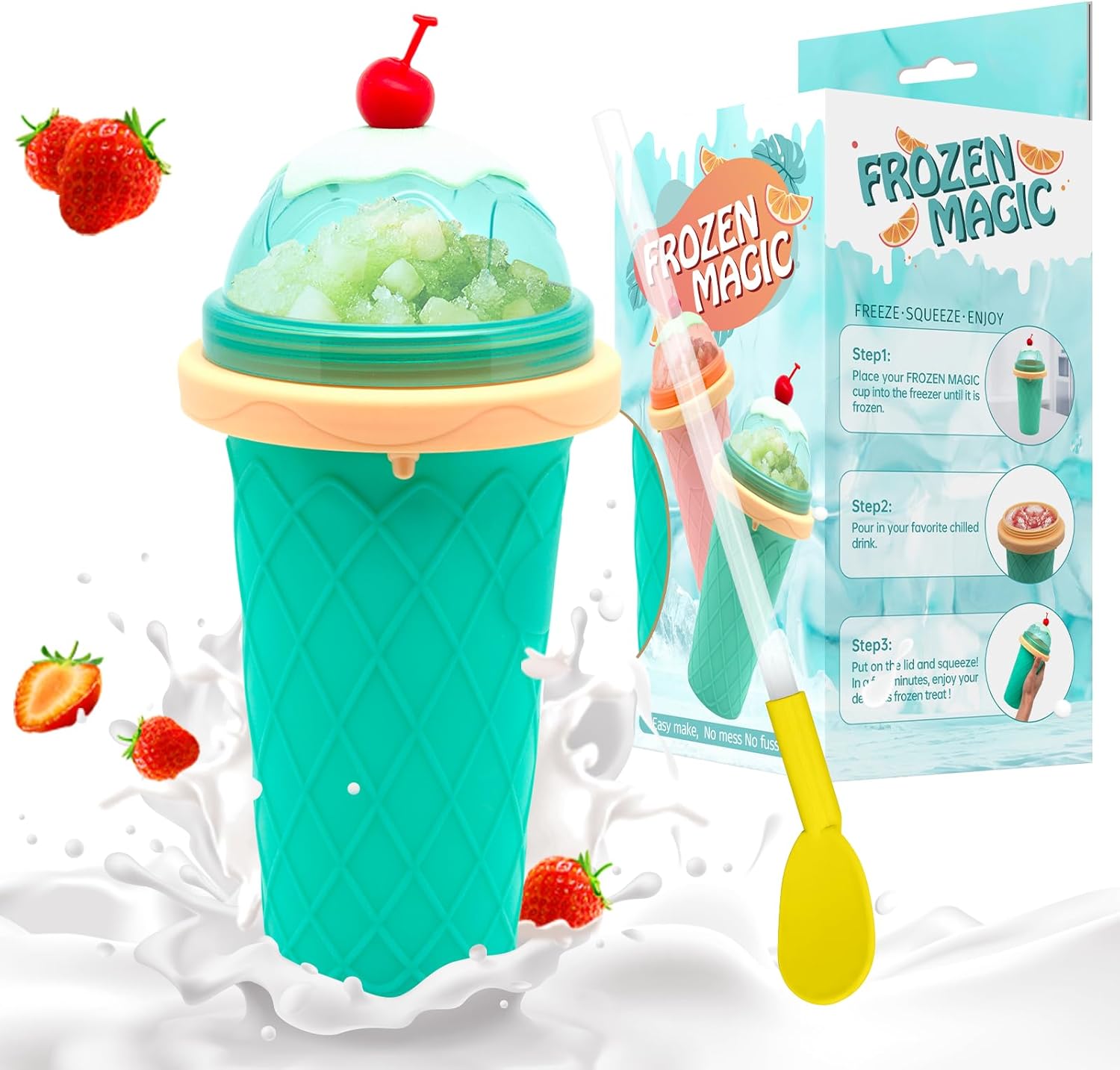Smoothie Cup, Smoothie Cup with Lid and Straw, Smoothie Cup for Juice ...