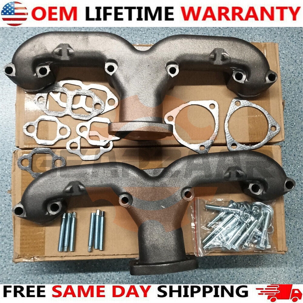 Smoothie Rams Horn Exhaust Manifolds Small Block For Chevy SBC 283 305 ...