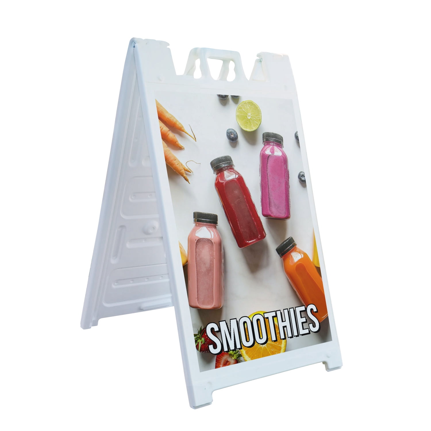 Smoothies 24" x 36" Double Sided A-Frame Sidewalk Sign Includes 2 ...