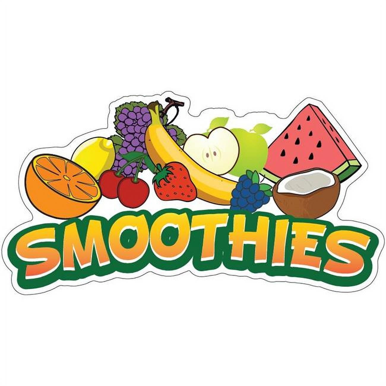 Smoothies Concession Decal Drink Fruit Smoothie Sign - Walmart.com