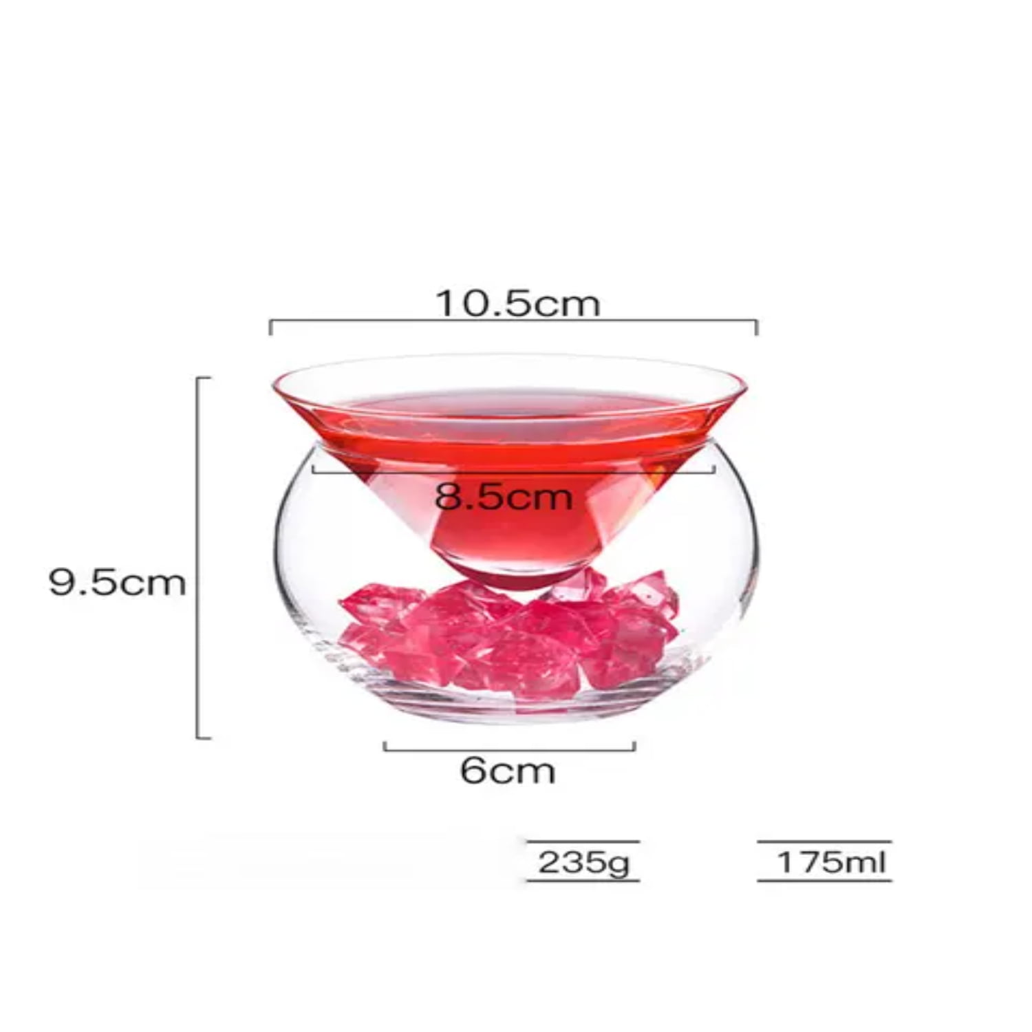 Smoothies Container Cocktail Cup Set - Split Type DIY Spherical Wine ...