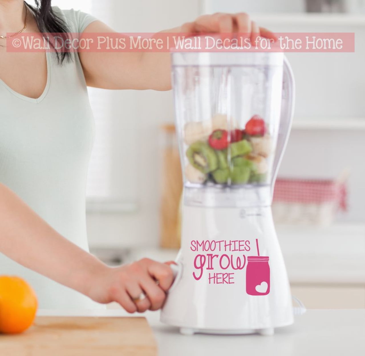 Smoothies Grow Here Kitchen Counter Cover Appliance Blender Decor ...