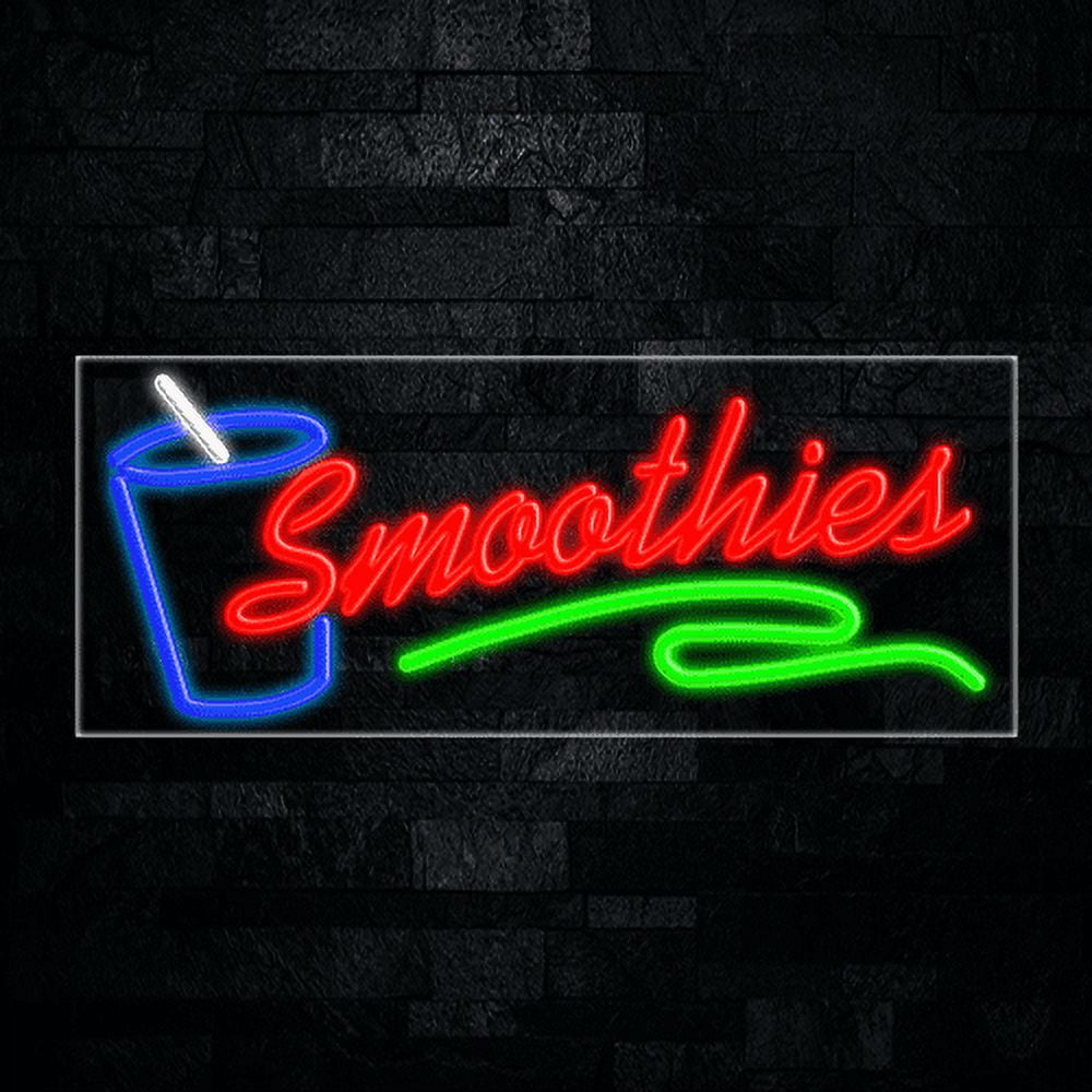 Smoothies-LED Neon Sign 30"L x 12"H #30493 - Walmart.com