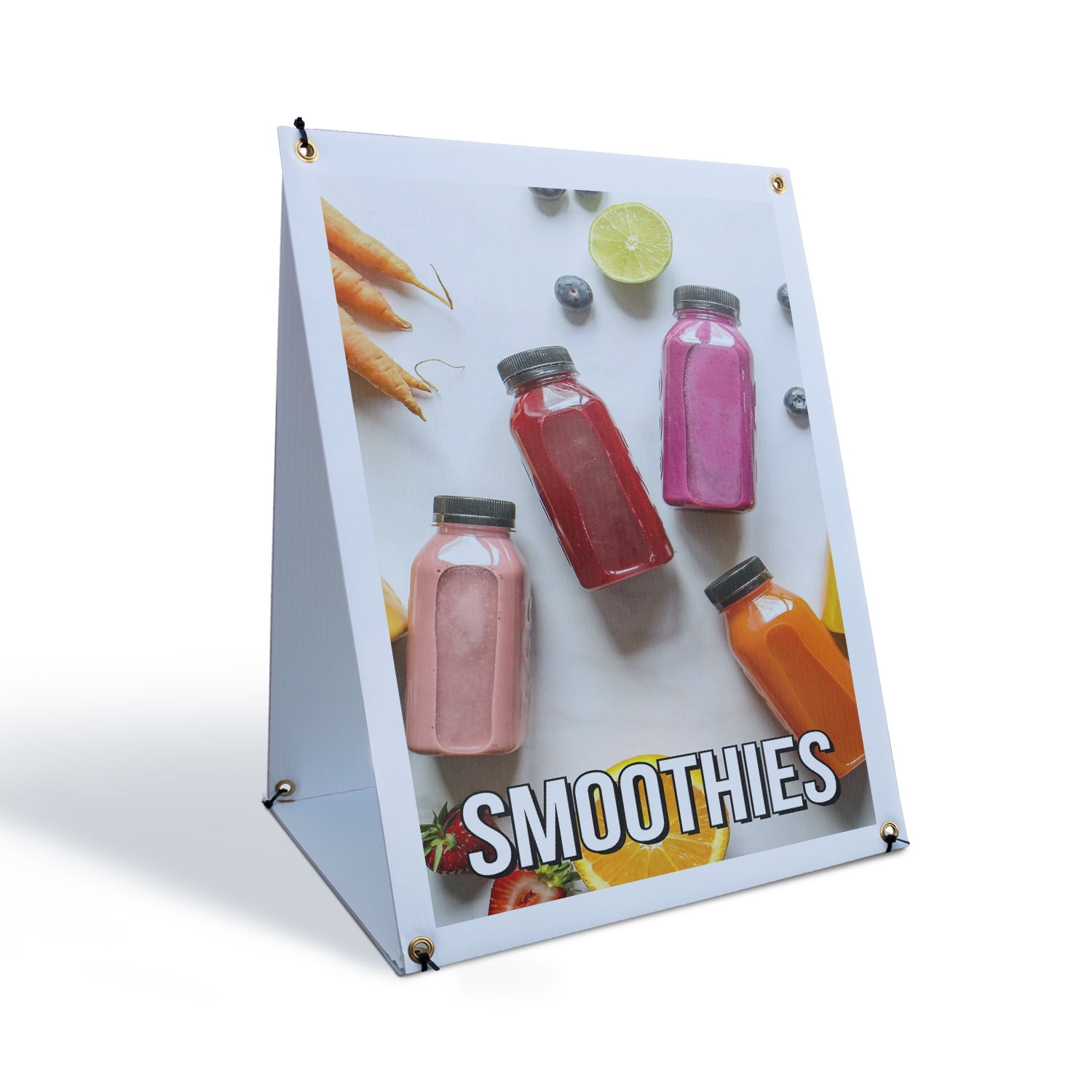 Smoothies Sidewalk Sign 24 Inch x 36 Inch A-Frame Images On Both Sides ...