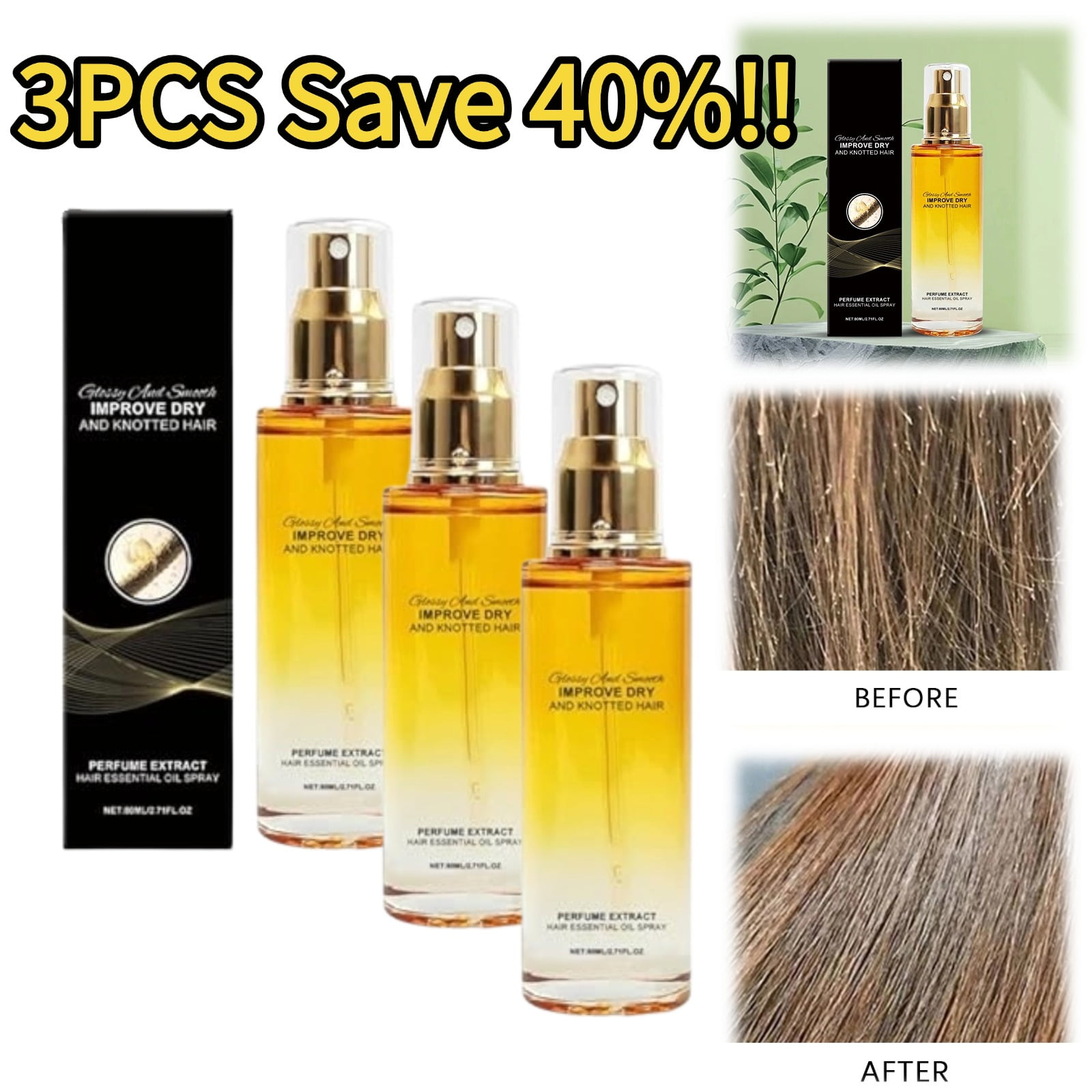 Smoothing And Repairing Hair Oil, Strengthening Hair , Oil Serum for ...