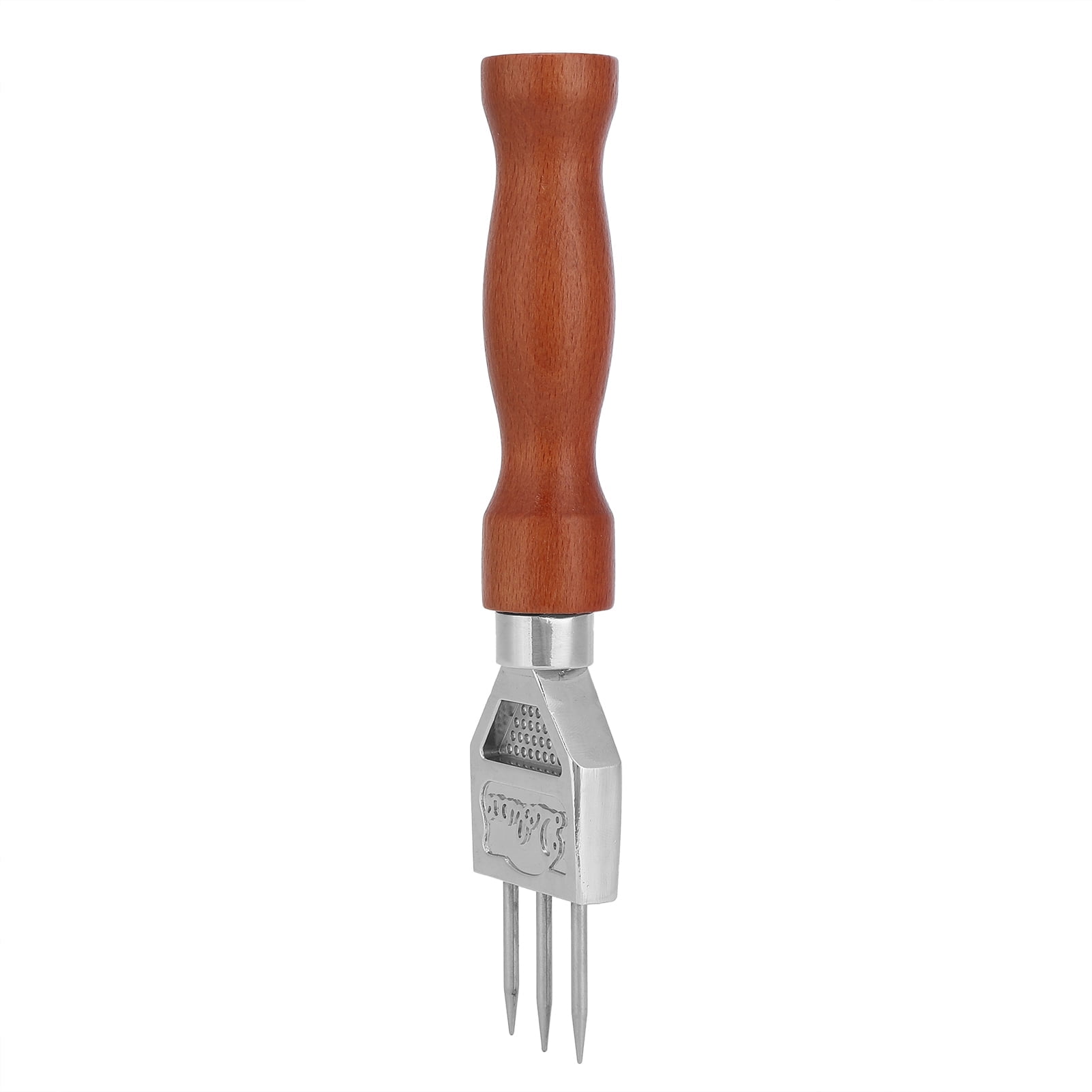 Comfortable Wood Handle Stainless Steel Ice Pick, Three Prong for Bars ...