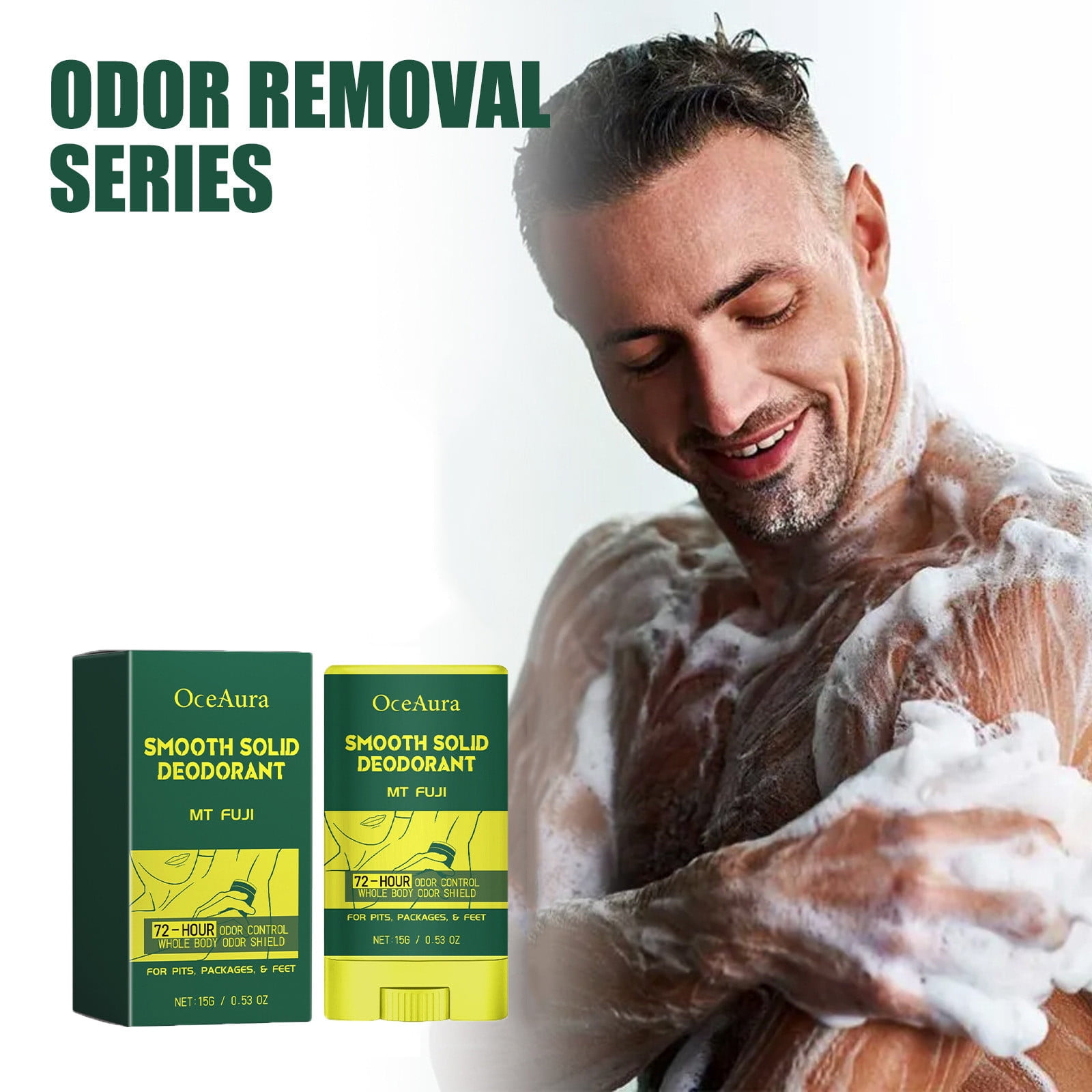 Smooths Solid Deodorant | 72-Hour Odor Control | pH-Balanced Formula ...