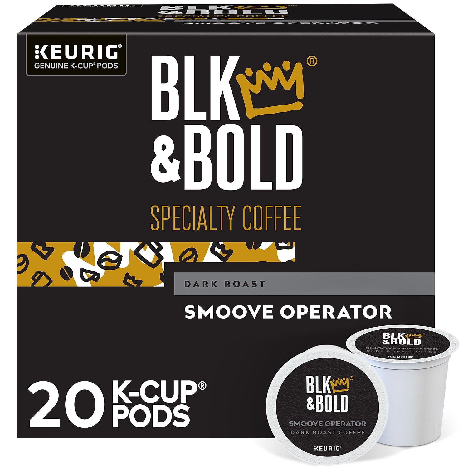 Smoove Operator Dark Roast - Keurig K-Cup Coffee Pods 20ct - Walmart.com