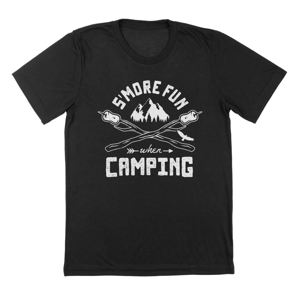 Smore Fun When Camping Humor Graphic Black Mens T-Shirt - Walmart.com
