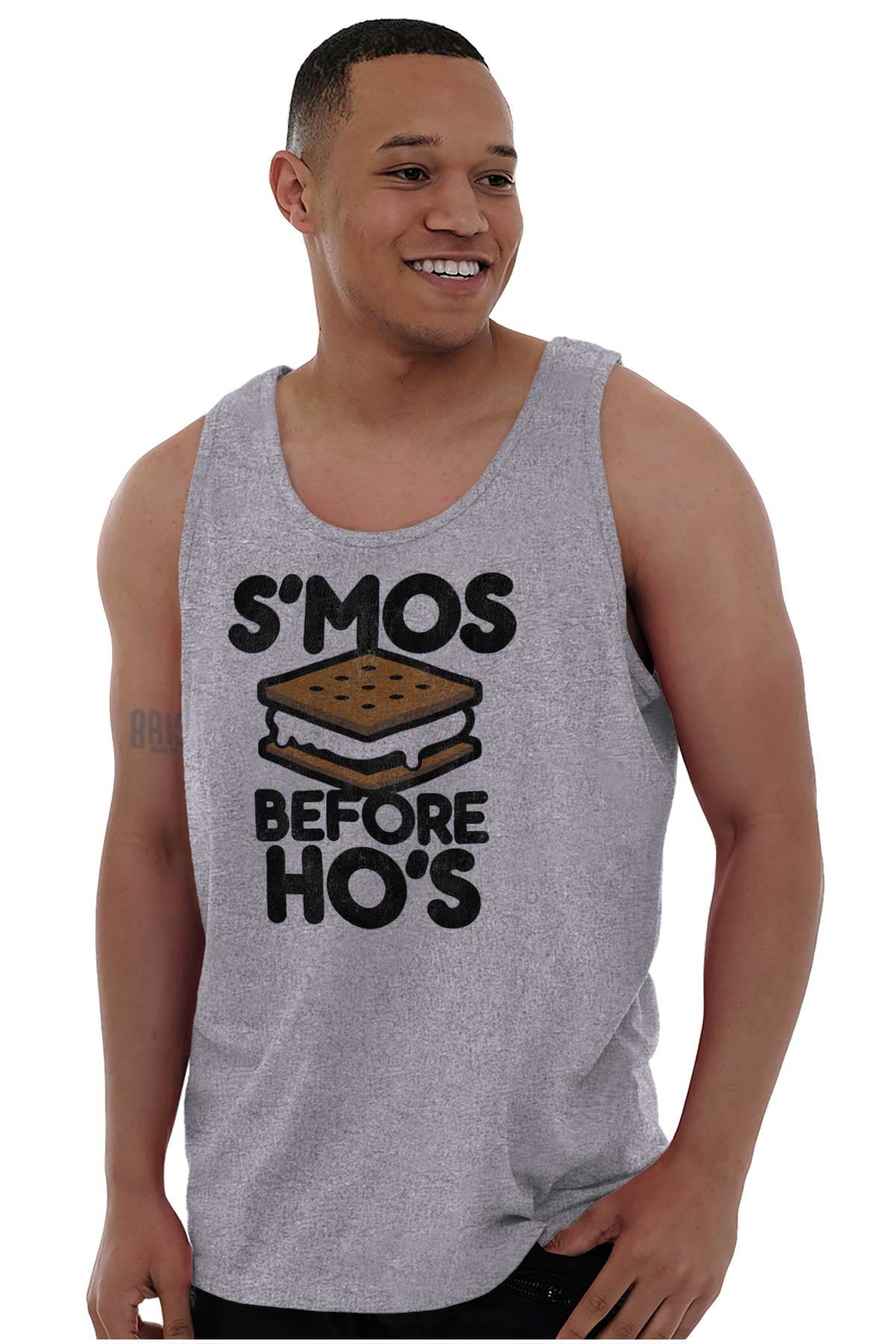 Smore Funny Bros Camping Friends Tank Top Sleeveless Tee Men Brisco ...