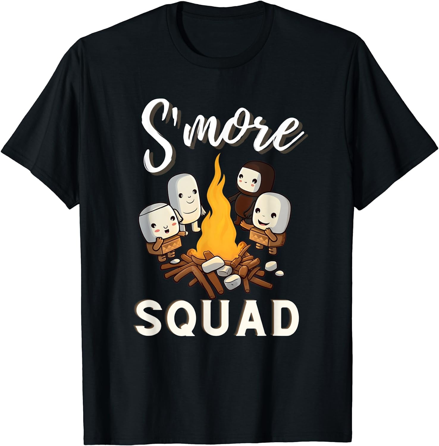 Smore Squad Camping Campfire Chocolate Marshmallow Family T-Shirt ...