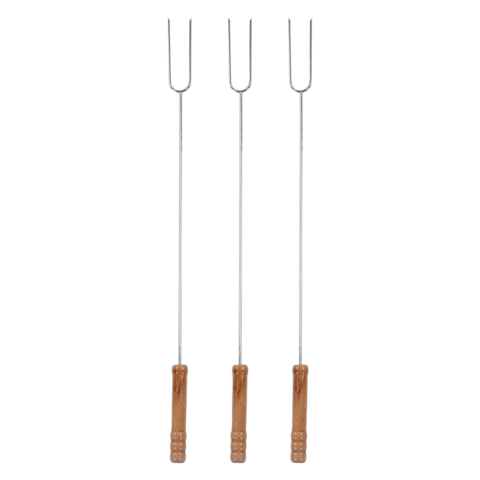 MGAXYFF Hot Dog Skewers, Reusable Beech Wood and Stainless Steel 47.2cm ...