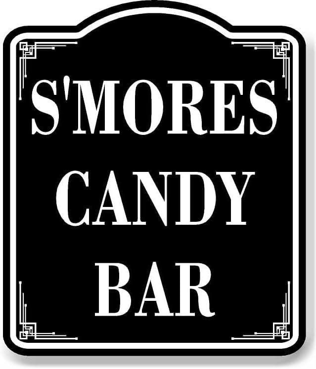 Smores Candy Bar BLACK Aluminum Composite Sign, 20"x24" - Walmart.com