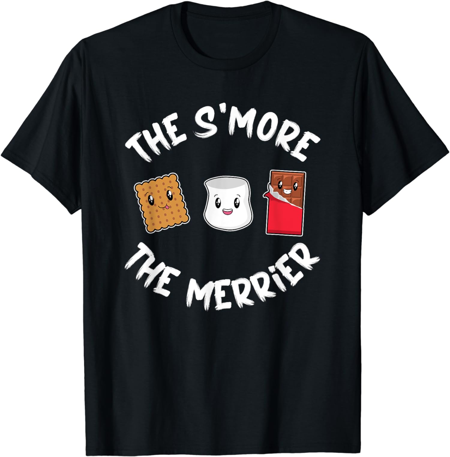 Smores Marshmallow Biscuit Chocolate - Cute S'mores T-Shirt - Walmart.com