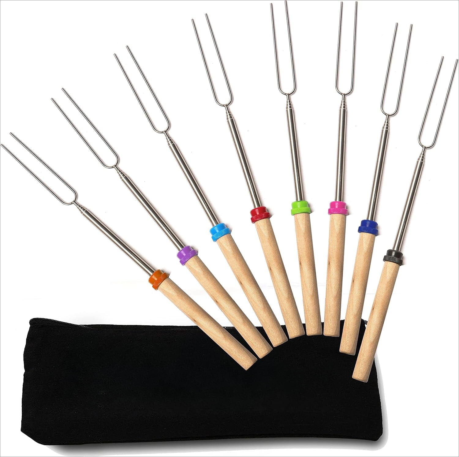 Smores Sticks for Fire Pit Long - Marshmallow Roasting Sticks Smores ...