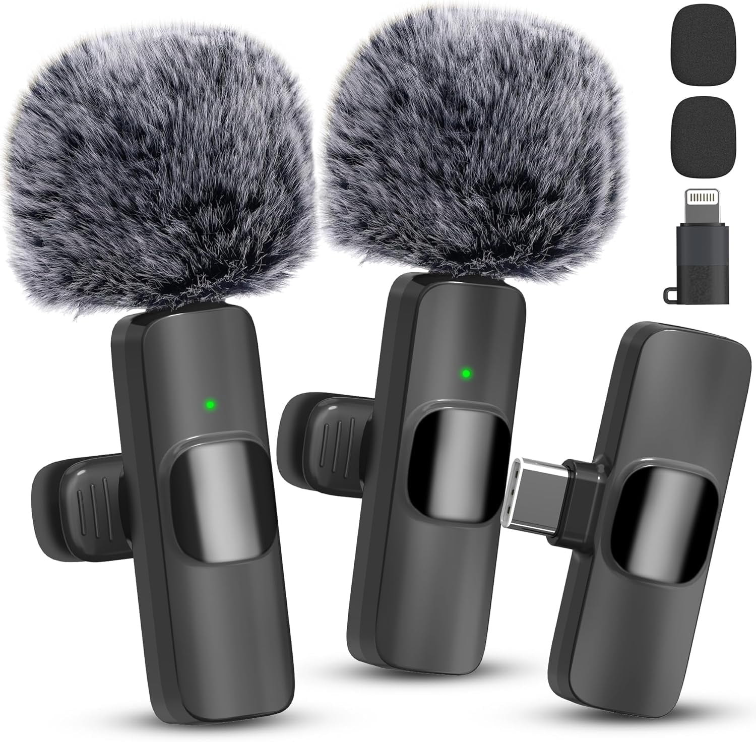 Smucgz Wireless Microphone for iPhone, iPad, Android, Lavalier ...