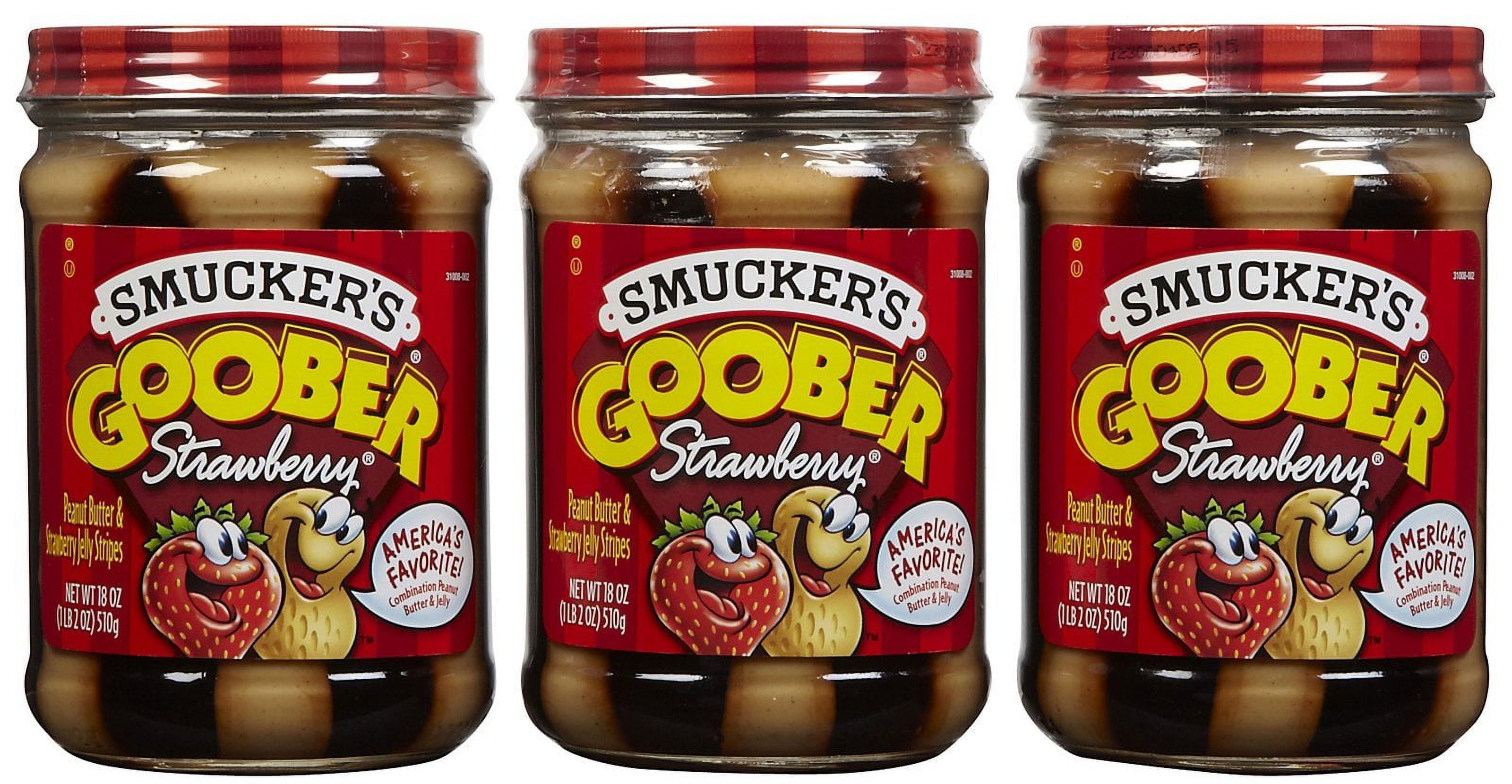 Smucker,S Goober Pb & Strawberry Jelly Stripes - 18 Oz - 3 Pk - Walmart.com