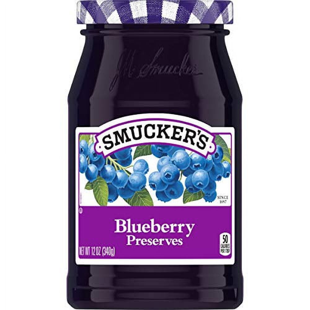 Smucker's Blueberry Preserves, 12 Ounce (Pack of 6) - Walmart.com