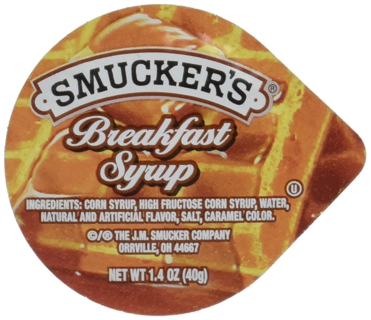 Smucker's Pancake Breakfast Syrup, 1.4 oz Cups, 100 Count Case ...