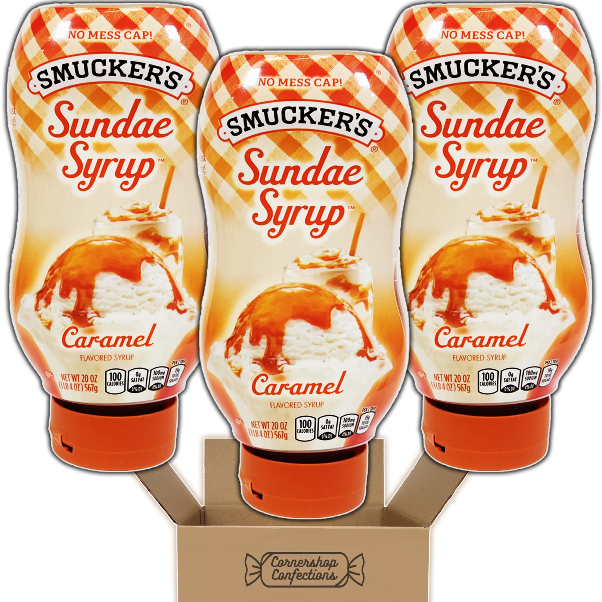Smucker's Caramel Flavor Sundae Syrup Bulk Pack - 3 Individually Sealed ...