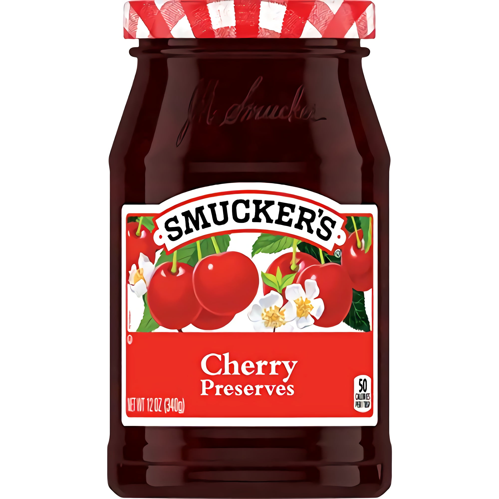 Smucker's Cherry Preserves Jam, Versatile & Delicious, 12 Ounces - Pack ...