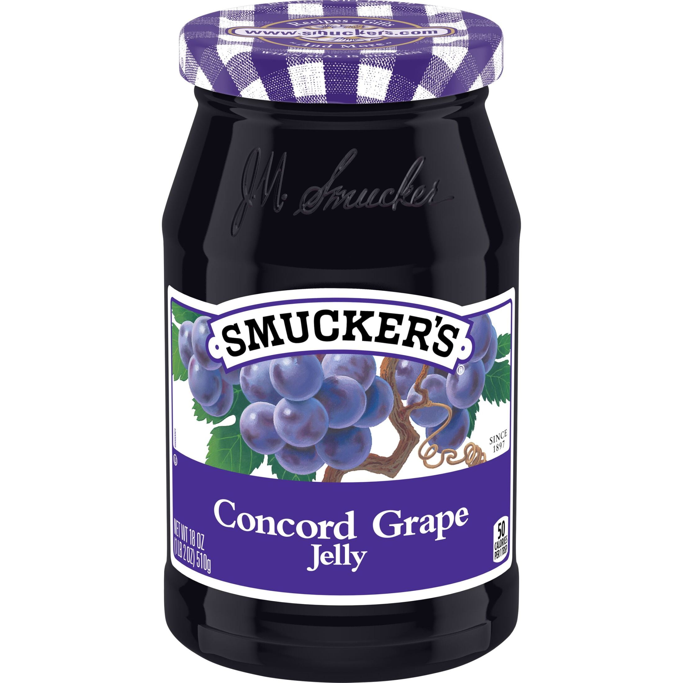 Smucker's Concord Grape Jelly 18 Ounces, Fruity & Sweet Spread for ...