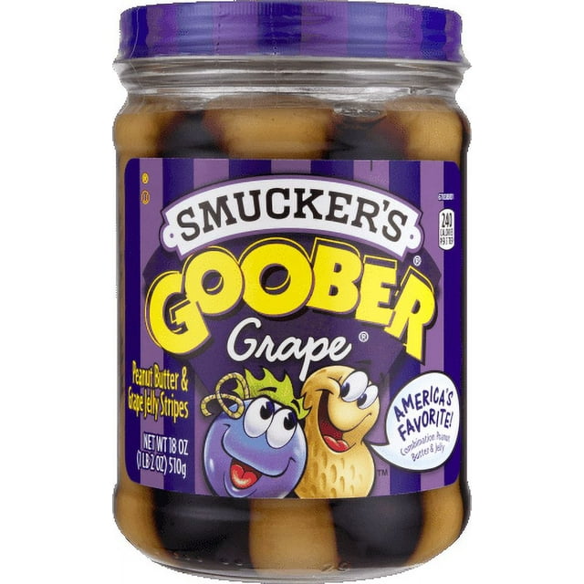 Smucker's Goober Grape Peanut Butter and Jelly Spread - 18oz (Pack of 3 ...