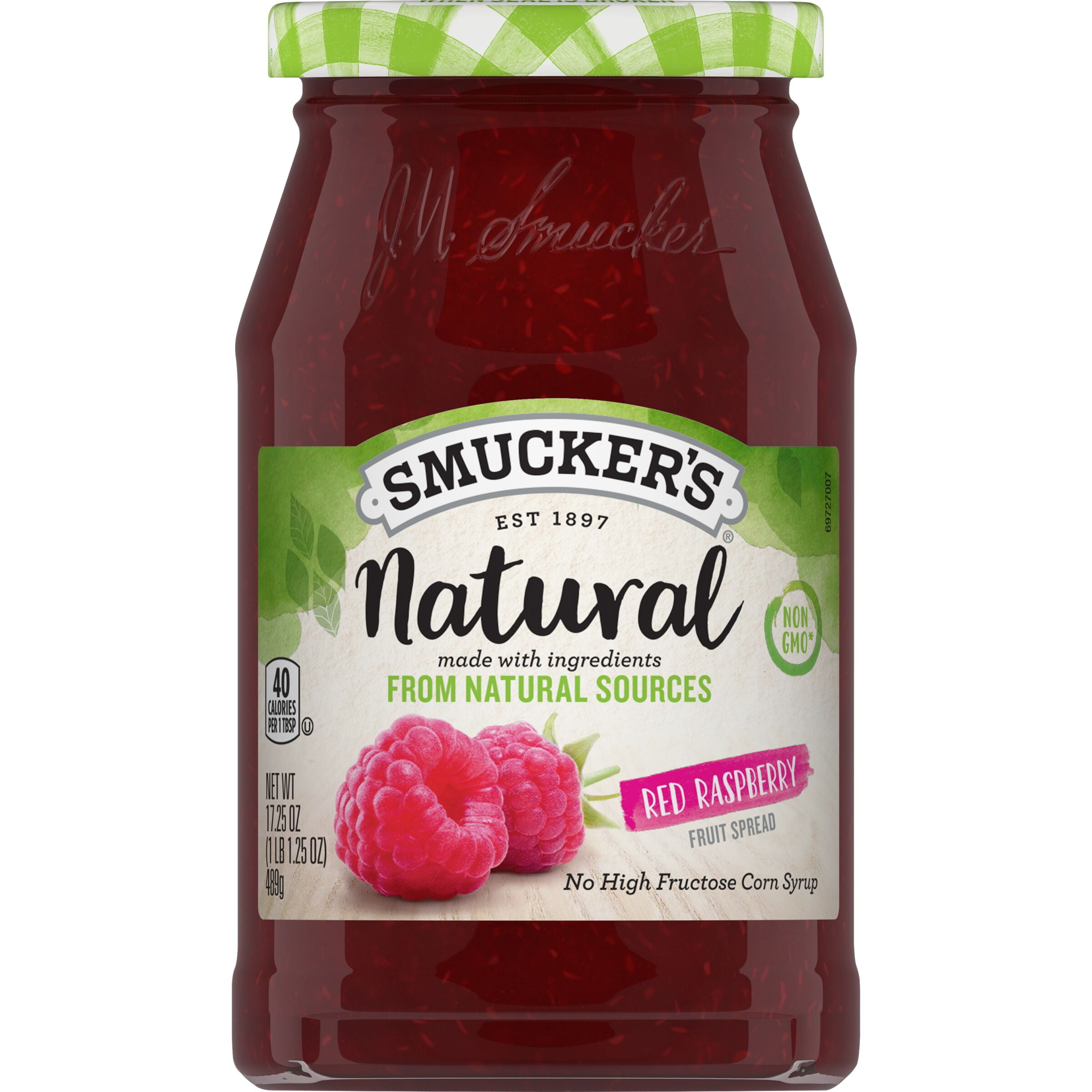 Smucker's Natural Red Raspberry Fruit Spread, 17.25 Ounces - Walmart.com