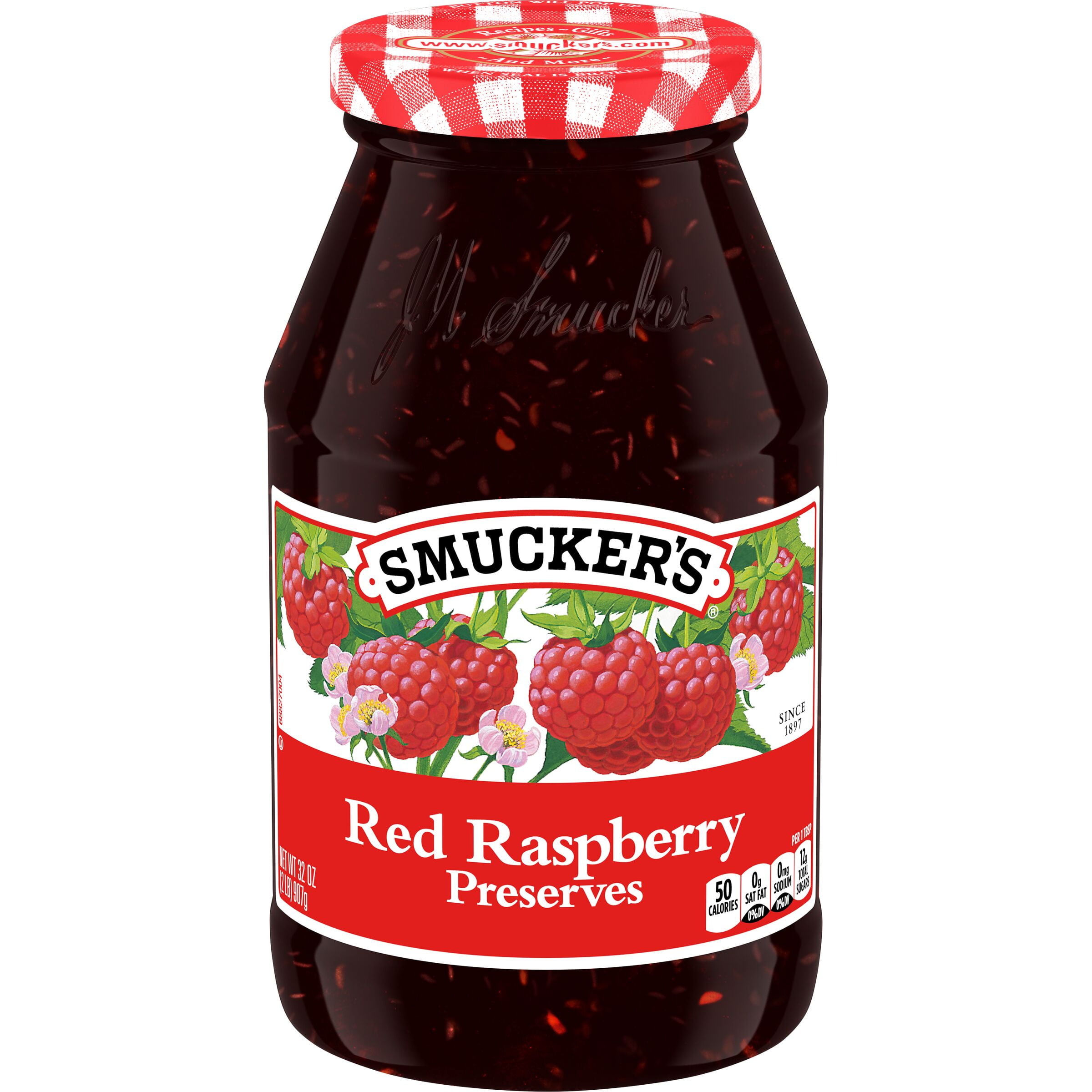 Smucker's Red Raspberry Preserves, 32 oz - Walmart.com
