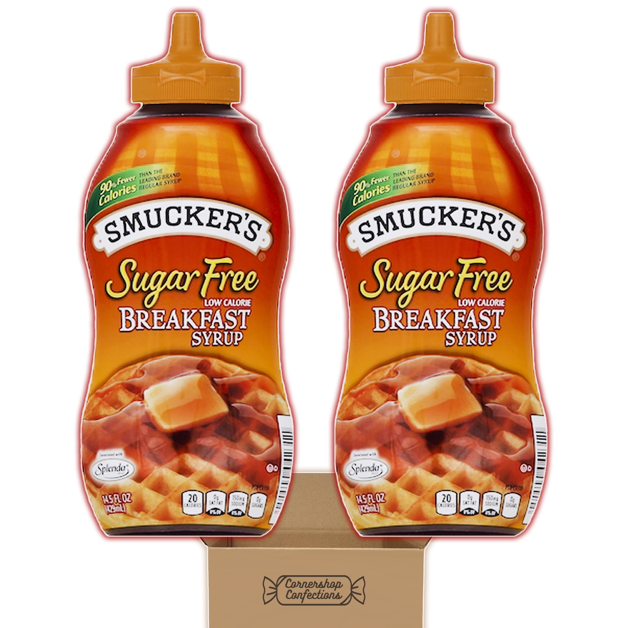 Smucker's Sugar-Free Breakfast Syrup 2 Bottle Bundle - 2 Squeeze ...
