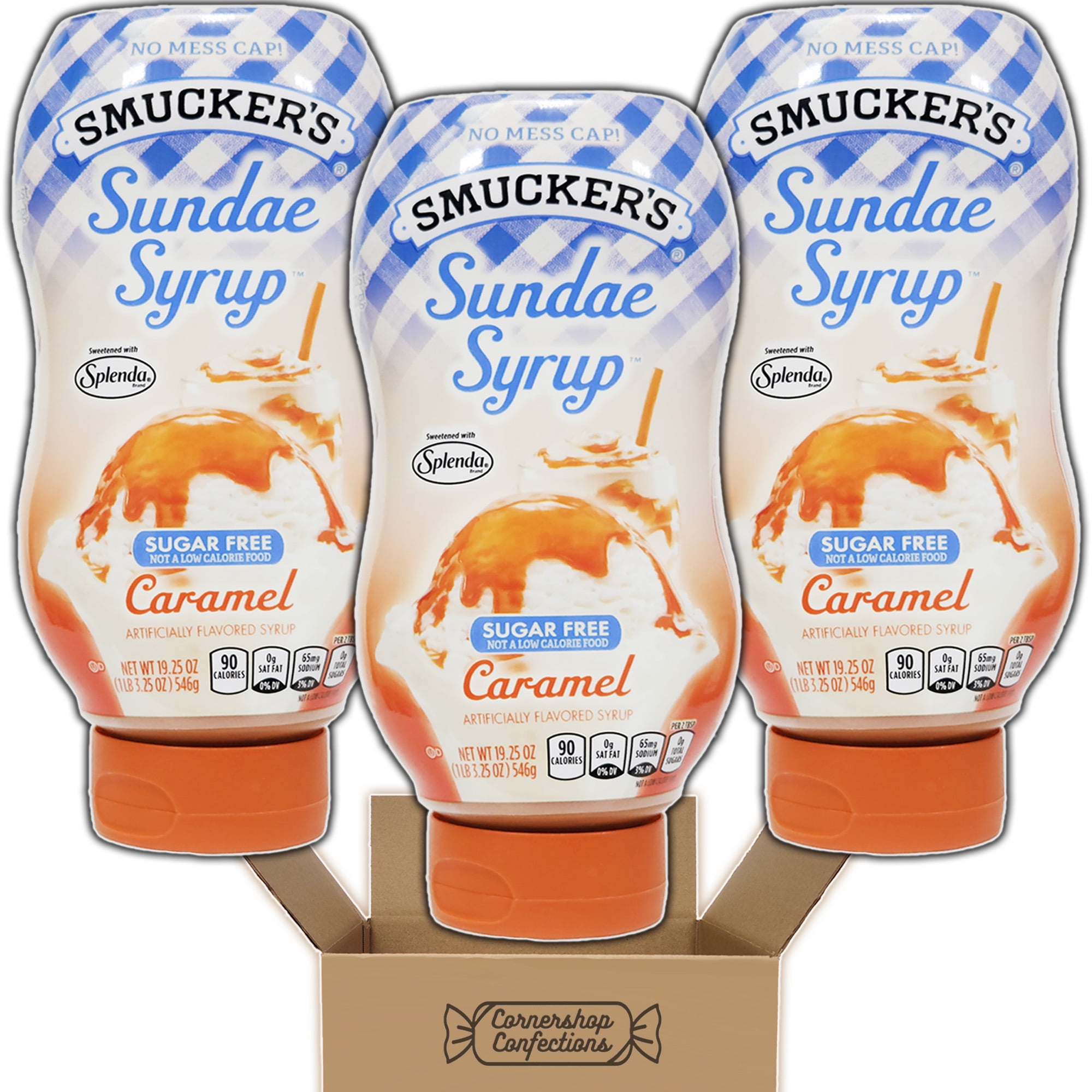 Smucker's Sugar-Free Caramel Flavor Sundae Syrup Bulk Pack - 3 ...