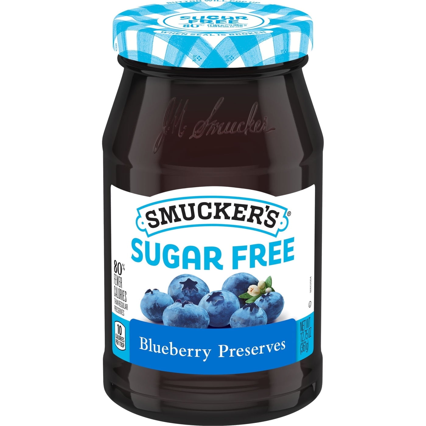 Smucker's Sugar Free Preserves, Blueberry, 12.75 oz - Walmart.com