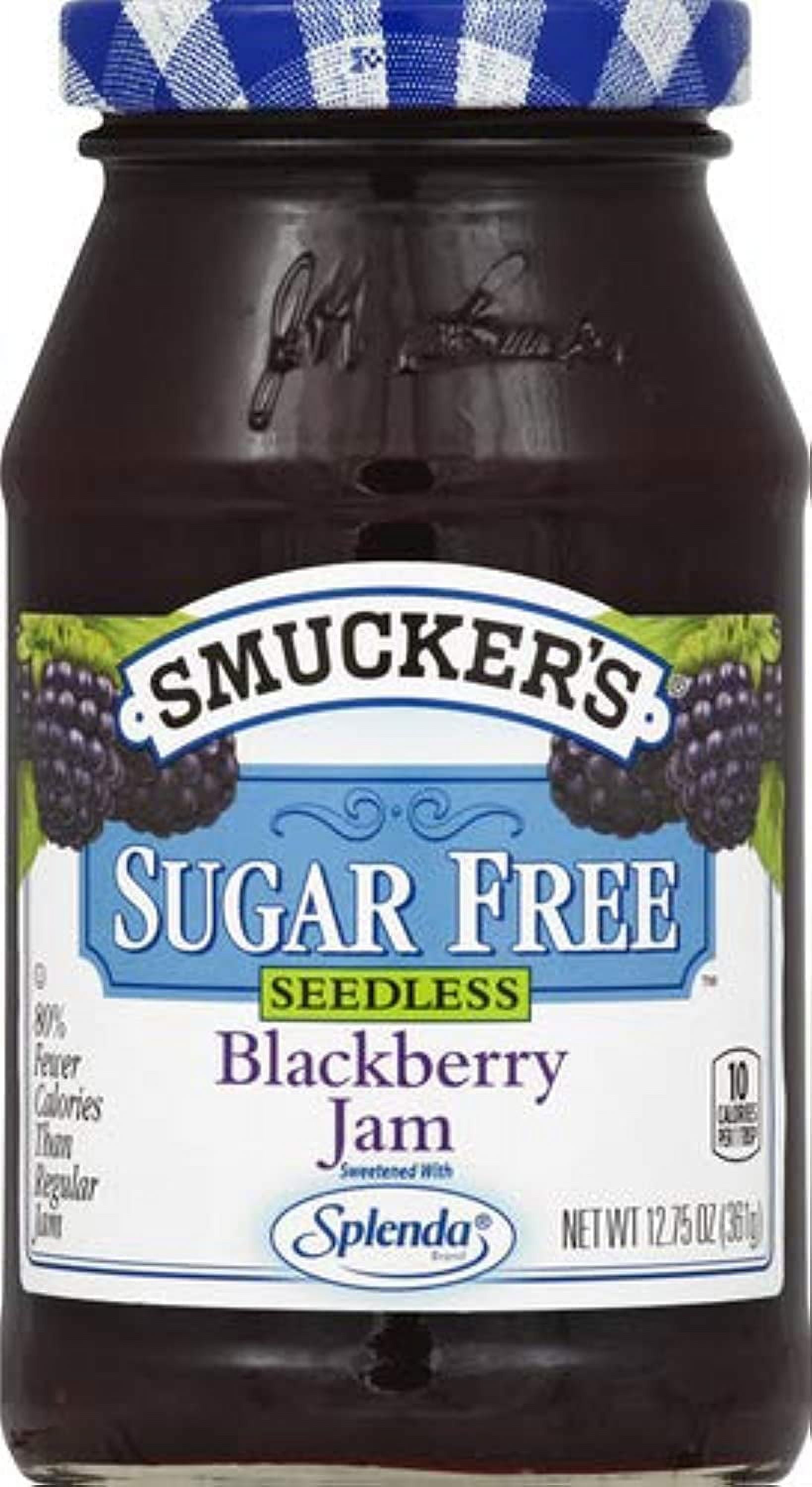 Smucker's Sugar Free Seedless Blackberry Jam, 12.7500-Ounce (Pack of 6 ...