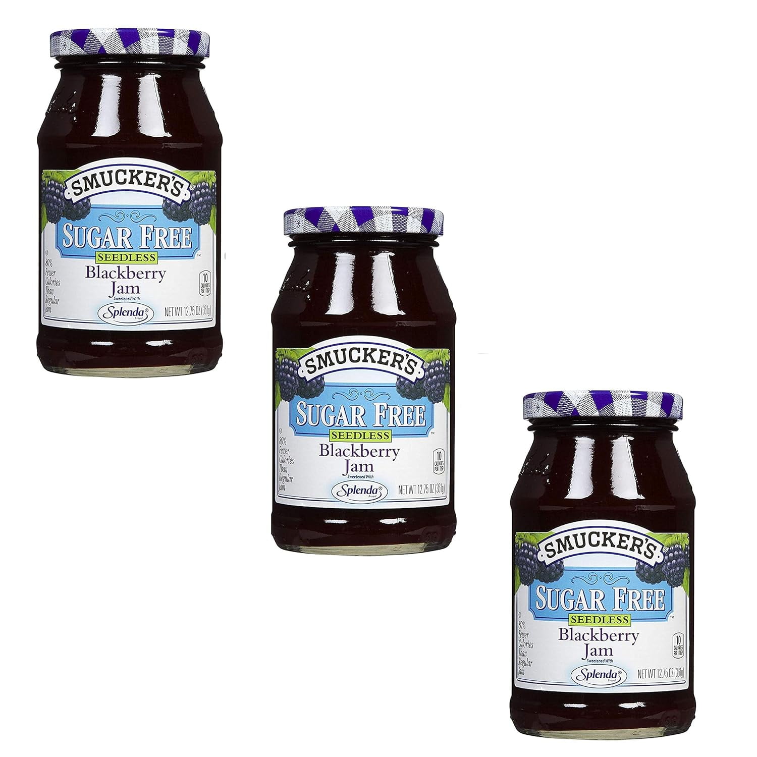 Smucker's Sugar Free Seedless Blackberry Jam 12.75oz Jar (Pack of 3 ...